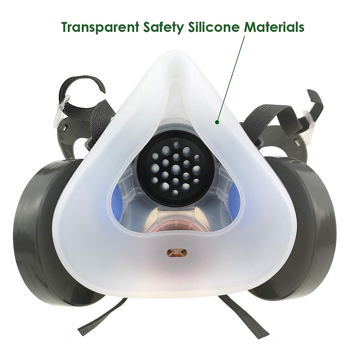 SYINE Safety Mask Industrial Gas Spray Paint Dustproof Breathing Respirator Mask,Medium,1 Set