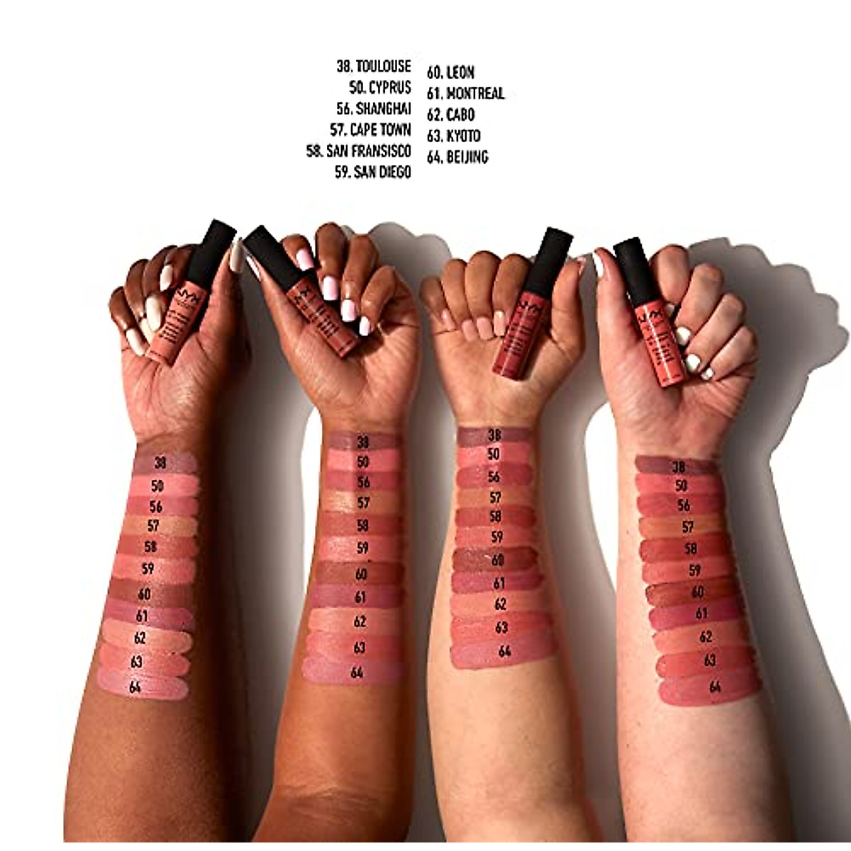 NYX PROFESSIONAL MAKEUP Soft Matte Lip Cream, Lightweight Liquid Lipstick - Shanghai (Warm Midtone Nude)