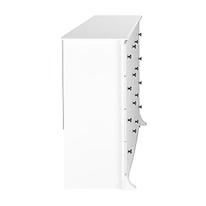 Prepac Sonoma 8 Drawer Double Dresser for Bedroom, Wide Chest of Drawers, Bedroom Furniture, Clothes Storage and Organizer, 17.25" D x 59" W x 37" H, White