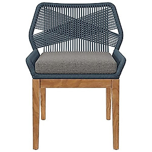 Modway Wellspring Dining Set, Blue Graphite