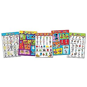 Eureka Mickey Mouse Bulletins Preschool Decorations, 0.1'' x 18'' x 28'' inches, 5pc
