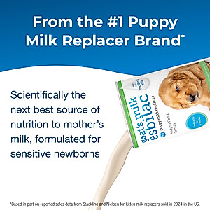 Pet-Ag Goat’s Milk Esbilac Liquid - 11 oz, Pack of 4 - Ready-to-Feed Puppy Formula with Vitamins, Minerals, and Trace Nutrients for Puppies Newborn to Six Weeks Old - for Sensitive Digestive Systems