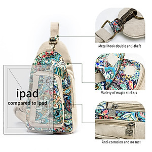 Black Butterfly Small Sling Bag Crossbody, Travel Hiking Chest Bag Daypack, Lightweight Sling Backpack (Blue-m)