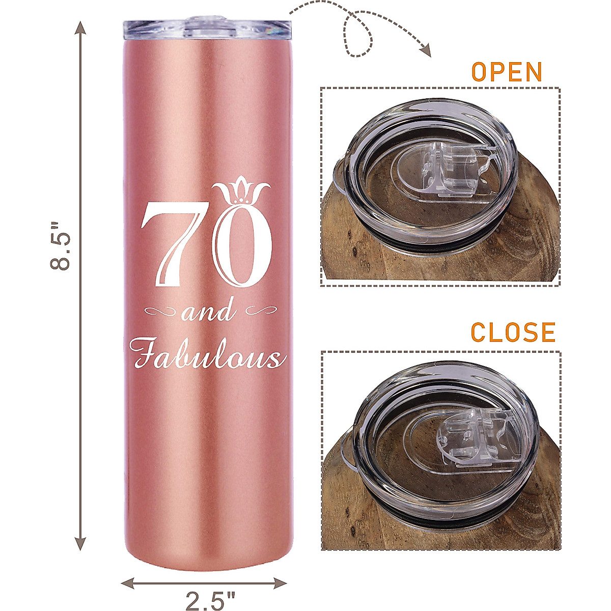 MEANT2TOBE 70th Birthday Gifts for Women, 70 Birthday Gifts, Gifts for 70th Birthday Women, 70th Birthday Decorations, Happy 70th Birthday Gift, 70th Birthday Tumblers, 70th Birthday Party Supplies