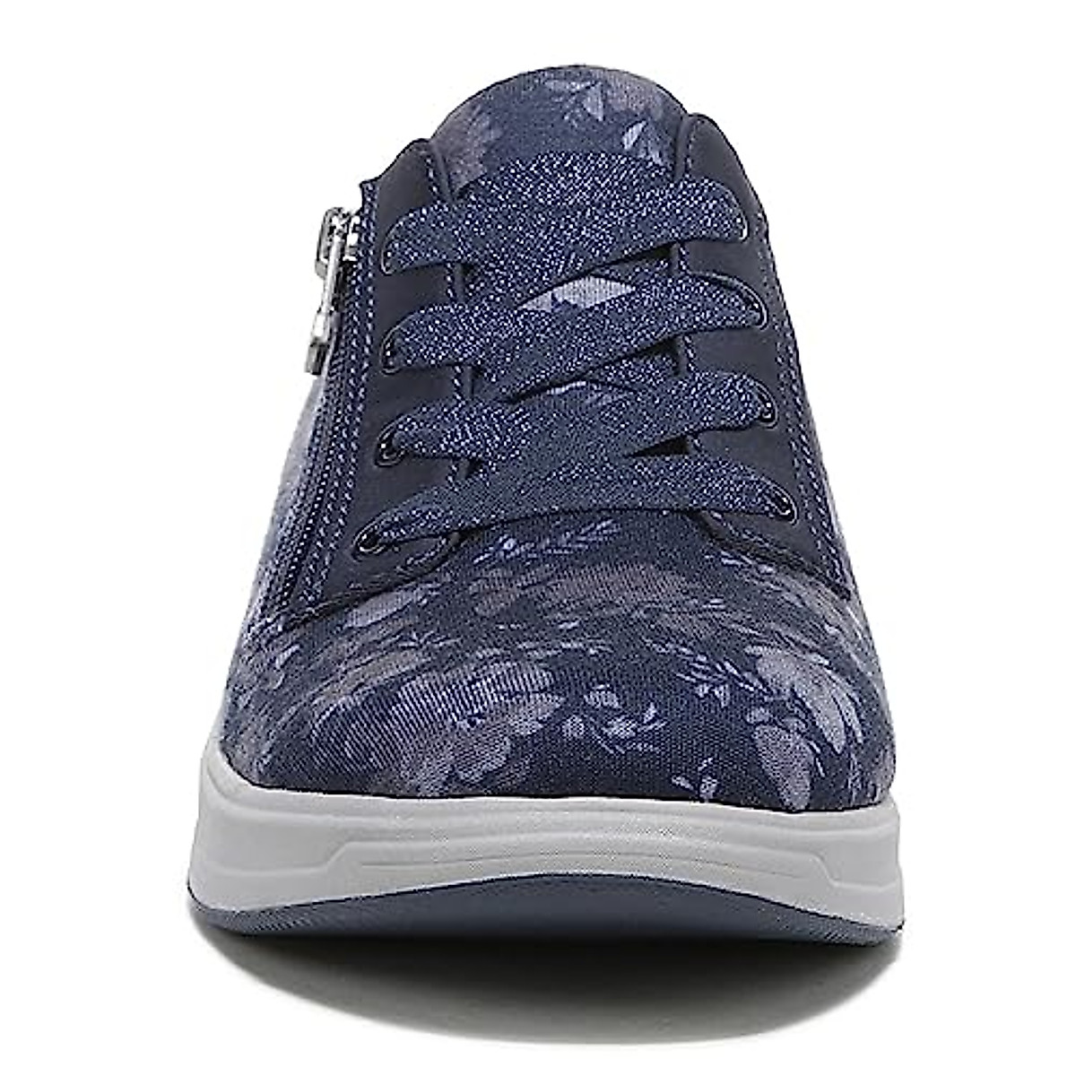 BZees Womens Tag Along Slip-On Sneaker Navy Floral 11 M