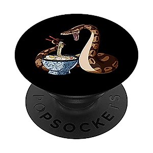 Funny Japanese Kawaii Ramen Snake Ball Python PopSockets Swappable PopGrip