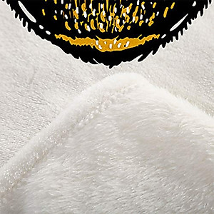 Mugod Throw Blanket Hand Drawn Bumblebee Sketch Isolated on White Background Decorative Soft Warm Cozy Flannel Plush Throws Blankets for Baby Toddler Dog Cat 30 X 40 Inch