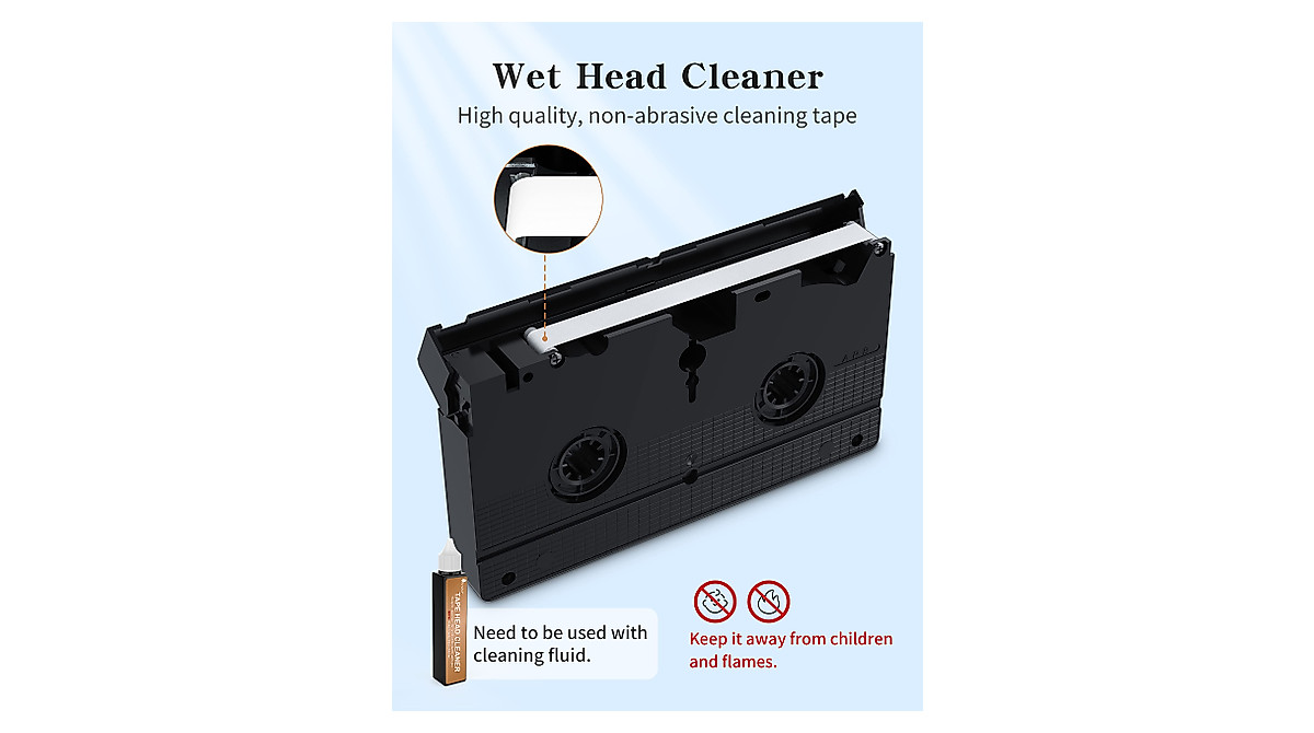 Arsvita VHS Head Cleaner Tape for Optimal Video Playback