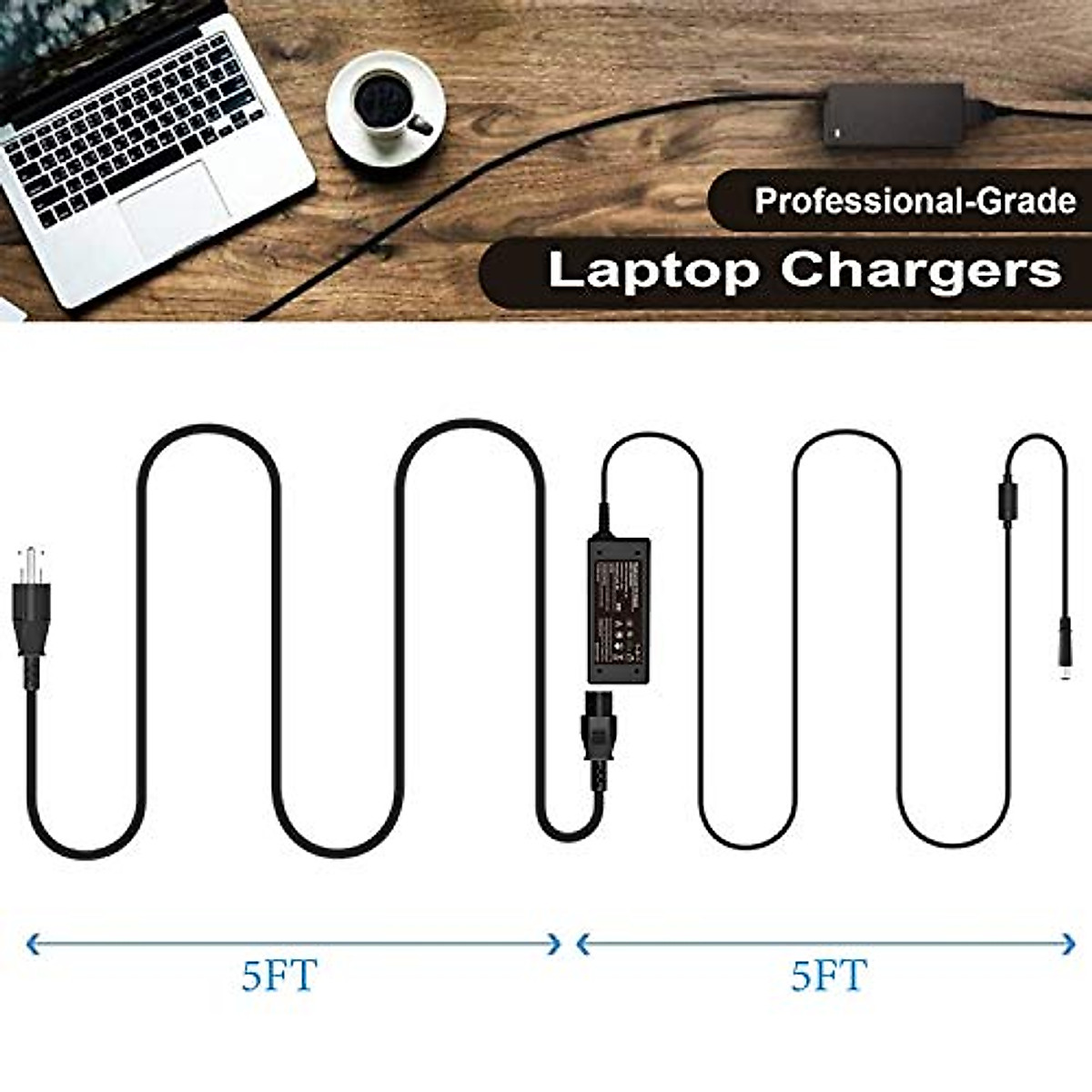 65W 18.5V 3.5A HP 2000 Laptop Charger Replacement for HP Pavilion DV7 DV6 G6 G7 DV5 DV4 DM4 G62 G72 AC Adapter Power Supply Cord