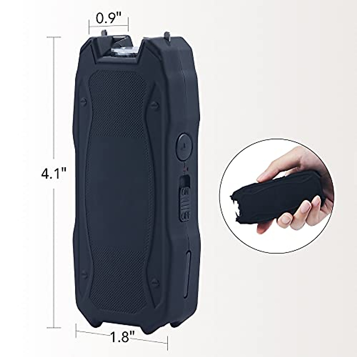 Dartmoor 500,000V Mini Stun Gun 2 Pcs, Highly Portable Ultrapowerful USB Rechargeable Electric Stun Gun with 120lm Tactical Flashlight and Custom Holster, for Men & Women for Car and Self Defense