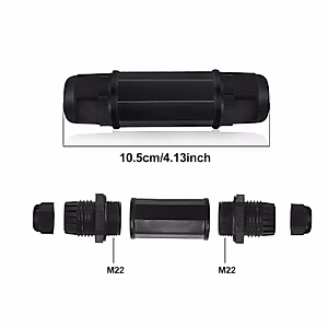 YIOVVOM RJ45 Waterproof Shielded ethernet Cable Box, Female to Female, Panel Mount, 8P8C,CAT 6, CAT 5, CAT 5E, M22 IP67 Ethernet LAN Cable Coupler Outdoor Weatherproof Underground Splice (6-Pack)