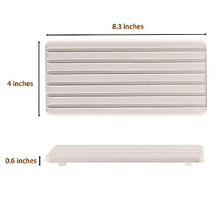 Instant Dry Sink Organizer(8.27" X 3.94"), Diatomaceous Earth Kitchen Soap Tray Set of 2, Storage Rack Under Sink in The Modern Home