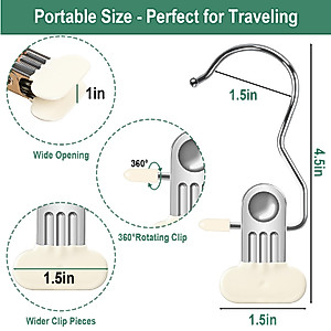 16 Pack Boot Hangers Clips,Hanging Clips Hook Clothes Pins for Laundry,Heavy Duty Clothespins Boot Hangers for Closet, Space Saving Portable Travel Clothespins Clip Hangers for Pants Hats Socks Gloves