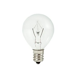 Bulbrite KR40G11CL-10PK 40W Krystal Touch G11 Globe Chandelier Bulb, Candelabra Base, 10-Pack