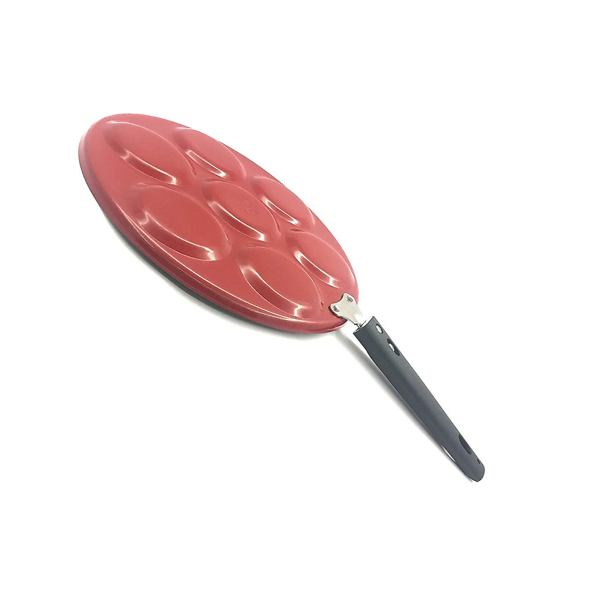 Non Stick Mini Uttapam Pan Non-stick Pancake Griddle with Pancake Crepe Tawa Multi-Snack Maker Pancake Maker Mini Pancake Mini Uttapam tawa 7 Unique (275mm)