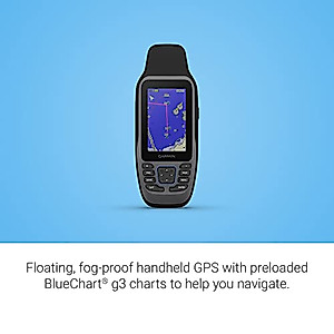 Garmin GPSMAP 79sc, Marine GPS Handheld Preloaded With BlueChart g3 Coastal Charts, Rugged Design and Floats in Water