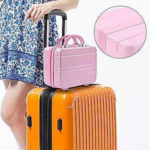 VTYHYJ 140 Grids Diamond Painting Storage Container with Diamond Art Accessories Tools Kit Hard-Shell Case Carrying Bag Organizer for 5D DIY Diamond Embroidery Nail Painting (Pink)