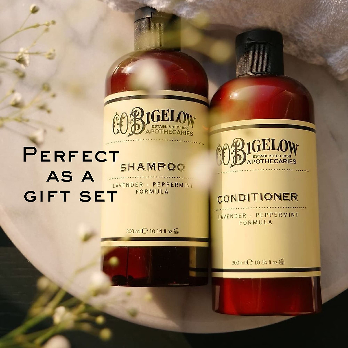 C.O. Bigelow Conditioner, Lavender Peppermint Conditioner Moisturizes & Softens Hair, Hydrating Luxury Conditioners for Men & Women, 10.4 Fl Oz.