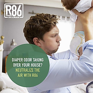 R86 Biological Odor Eliminator - Neutralize Urine Odor, Diaper Pail Odor – Use As Fabric Spray For Bedding, Mattress, Clothing – Laundry Additive - Natural Formula, Use Wet or Dry