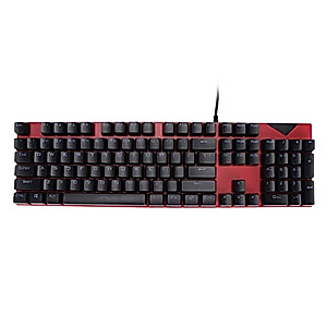 Kafuty-1 USB Mechanical Keyboard, 104 Keys Ergonomic PC Gaming Keyboard with 20 Kinds of Light Modes, Red Switch, for Win XP 7 8 10, for OS X 10.2 and Above(red)