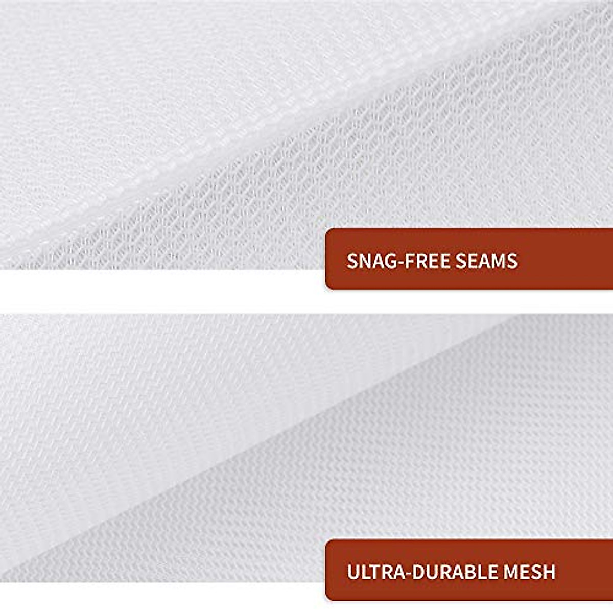 Mamlyn Mesh Laundry Bag for Delicates, Wash Bags for Underwear and Lingerie, Makeup Organizer Bag (1 Medium, 1 Small)