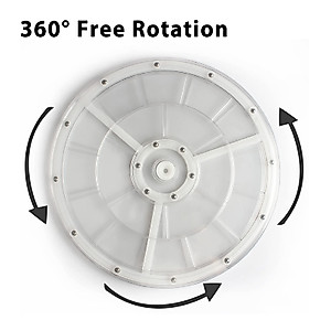 WishDirect Lazy Susan Turntable, Cabinet Organizer for Kitchen, Pantry, Bathroom, Fridge, Countertop Vanity Storage, Plastic Round Spice Rack Organizer 360° Rotation- Food Safe, Clear, 12 Inch