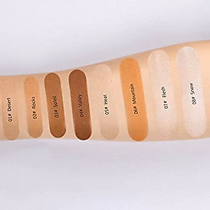 MAEPEOR Matte Setting Loose Powder 8 Colors Smooth and Lightweight Face Powder for Brightening and Setting Makeup with Face Puff (03 Soleil)