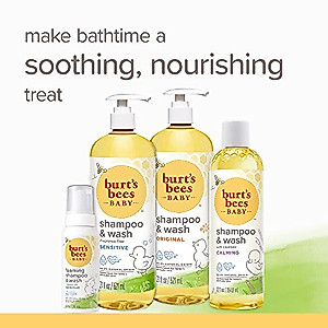 Burt's Bees Baby Shampoo & Wash, Tear Free Soap, Natural Baby Care, Original, 21 Ounce (Packaging May Vary)