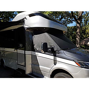 Sprinter & Mercedes RV Windshield Cover Sun Shade Material - Not Solid (Beige)