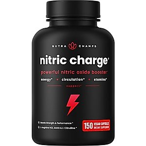 Nitric Oxide Supplement | L-Arginine, L Citrulline Malate, AAKG, Pine Bark, Grape Seed Extract | Extra Strength Nitric Oxide Booster | Nitric Oxide Pills for Men & Women | Strength, Energy, Blood Flow