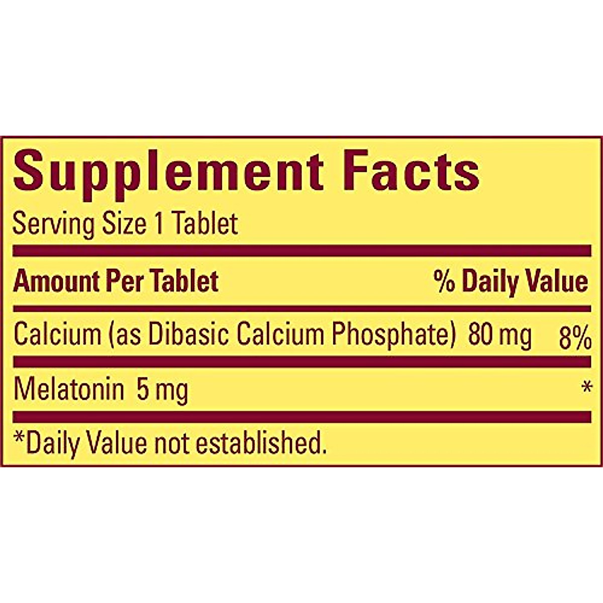 Nature Made Melatonin Maximum Strength 5 mg, 90 Tablets (2 Pack)
