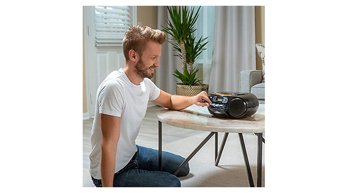 Philips AZ328 Portable Boombox with CD, USB, FM Radio & Cassette