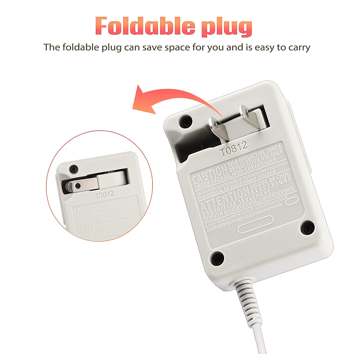 2Pack 3DS Charger, AC Adapter Charger Home Travel Charger Wall Plug Power Adapter (100-240 v) for Nintendo New 3DS XL New 3DS 3DS XL 3DS New 2DS XL New 2DS 2DS XL 2DS DSi DSi XL