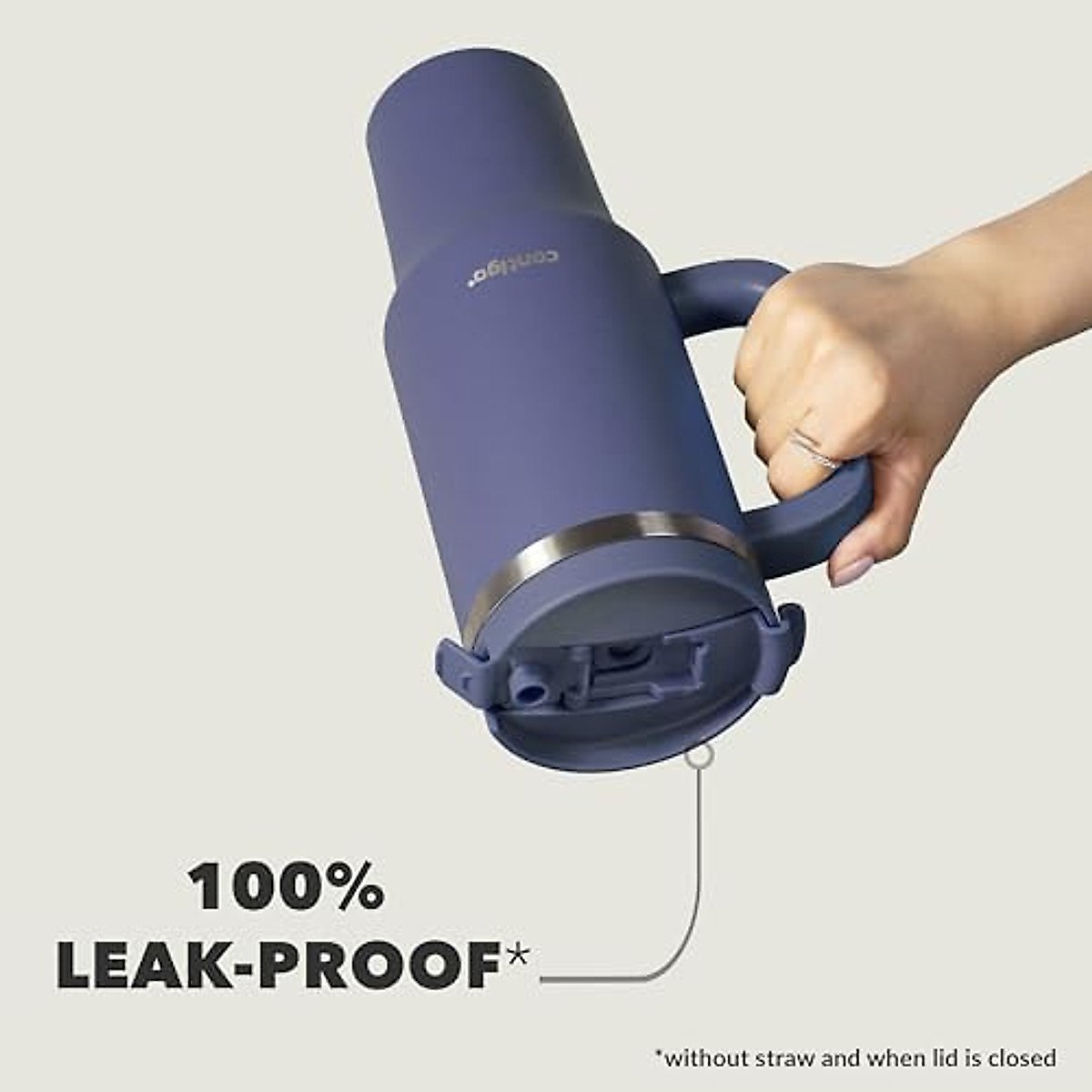 Contigo Streeterville Tumbler 1200 ml with Handle | Stainless Steel Vacuum Insulated Water Bottle with Straw and Lid | Cold for 29 Hours | Travel Mug | Thermal Flask | BPA Free