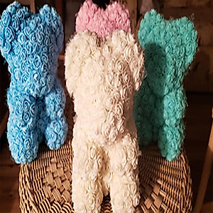 zorpia Mini Pe Artificial Rose Flower Heads 144pcs Mini Fake Roses DIY Wedding Flowers Accessories Make Bridal Hair Clips Headbands Dress (White)