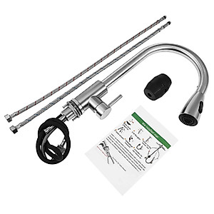 Housoutil Kitchen Sink Faucet Bath Sink Faucet Bathtub Faucet Bath Faucets Freestanding Tub Faucet Kitchen Fixtures Faucet Water Tap Replacement Kitchen Water Faucet Bathroom Faucets Mixer