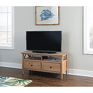 Linon Titian Driftwood TV Stand