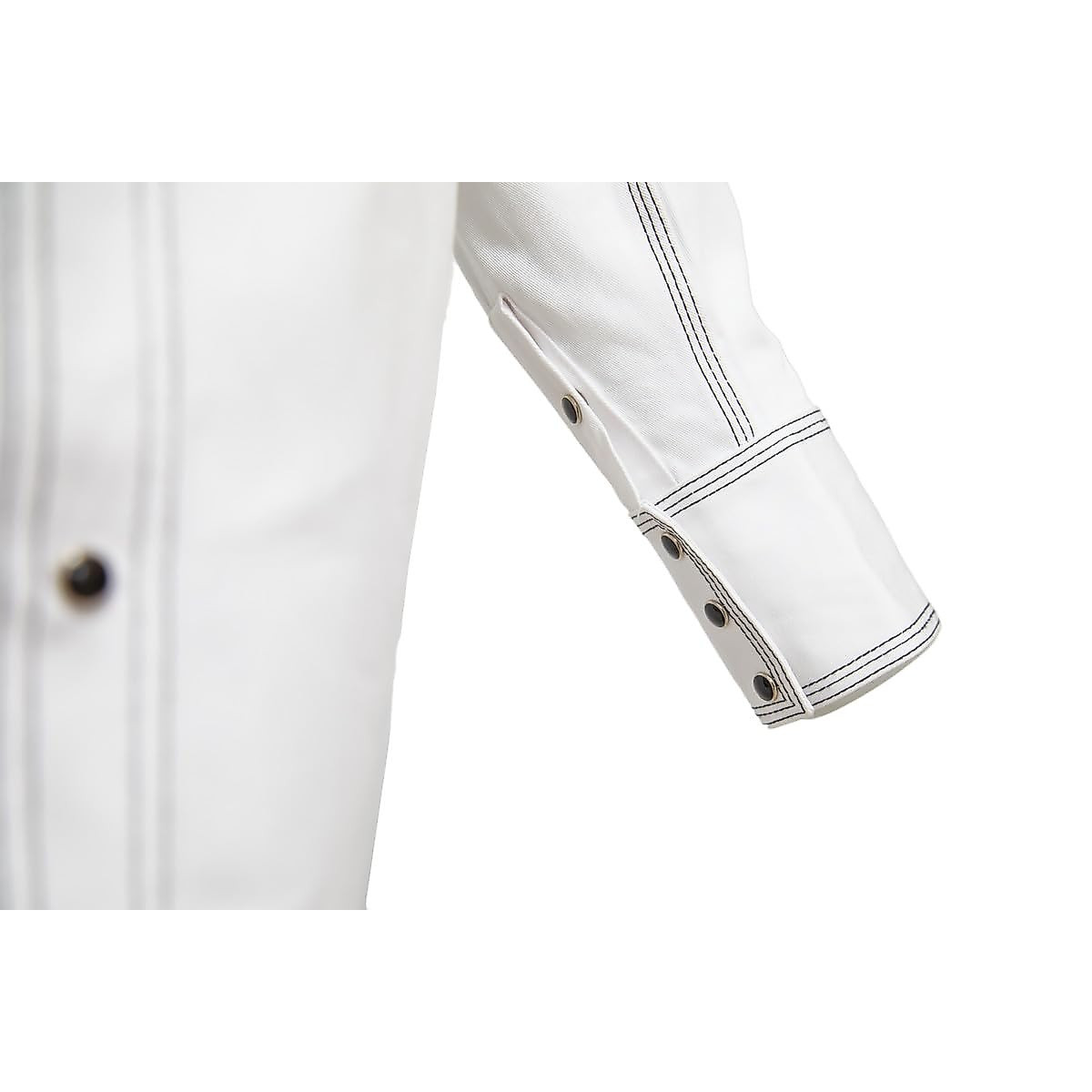 Western Welder Outfitting - Welding Shirt Western Style | Light Weight Tripled-Stitched Welding Shirts, Relaxed Fit, Non FR (XL, Black/Green)