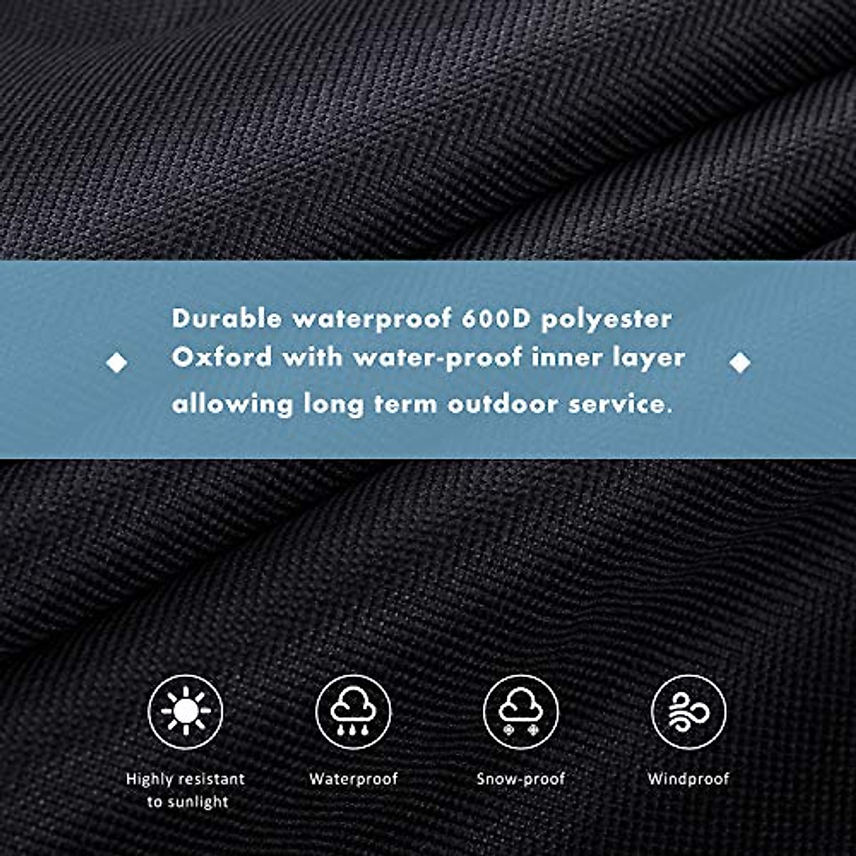 UNUN Window Air Conditioner Covers Outdoor for Winter, AC Unit Covers Outside 21.5W x 15H x 16D inches