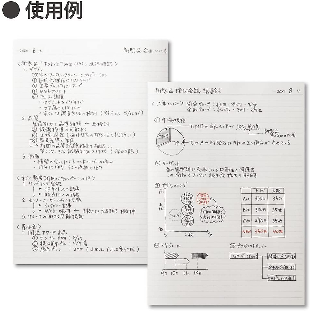 KOKUYO Campus Twin Ring Notebook, Business Type, Dot B 6mm Ruled, Semi-B5, 50 Sheets, 37 Lines, Navy Cover, Japan Import (SU-T113BT-DB)