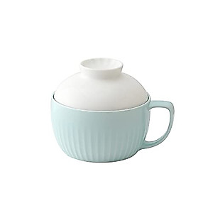 ZEN Pleats Porcelain Multi Cooker Bowls Set w/cover 33oz (Mint)