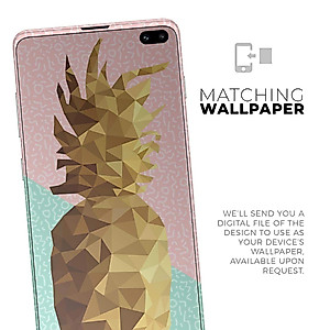 DesignSkinz Geometric Summer Pineapple v1 Protective Vinyl Decal Wrap Skin Cover Compatible with The Samsung Galaxy S20 (Screen Trim & Back Glass Skin)