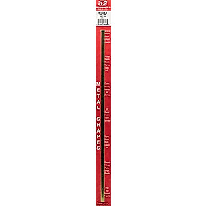 K&S 9843 Brass Strip, 1.0mm Thick x 6mm Wide x 300mm Long, 3 Pieces, Made in The USA