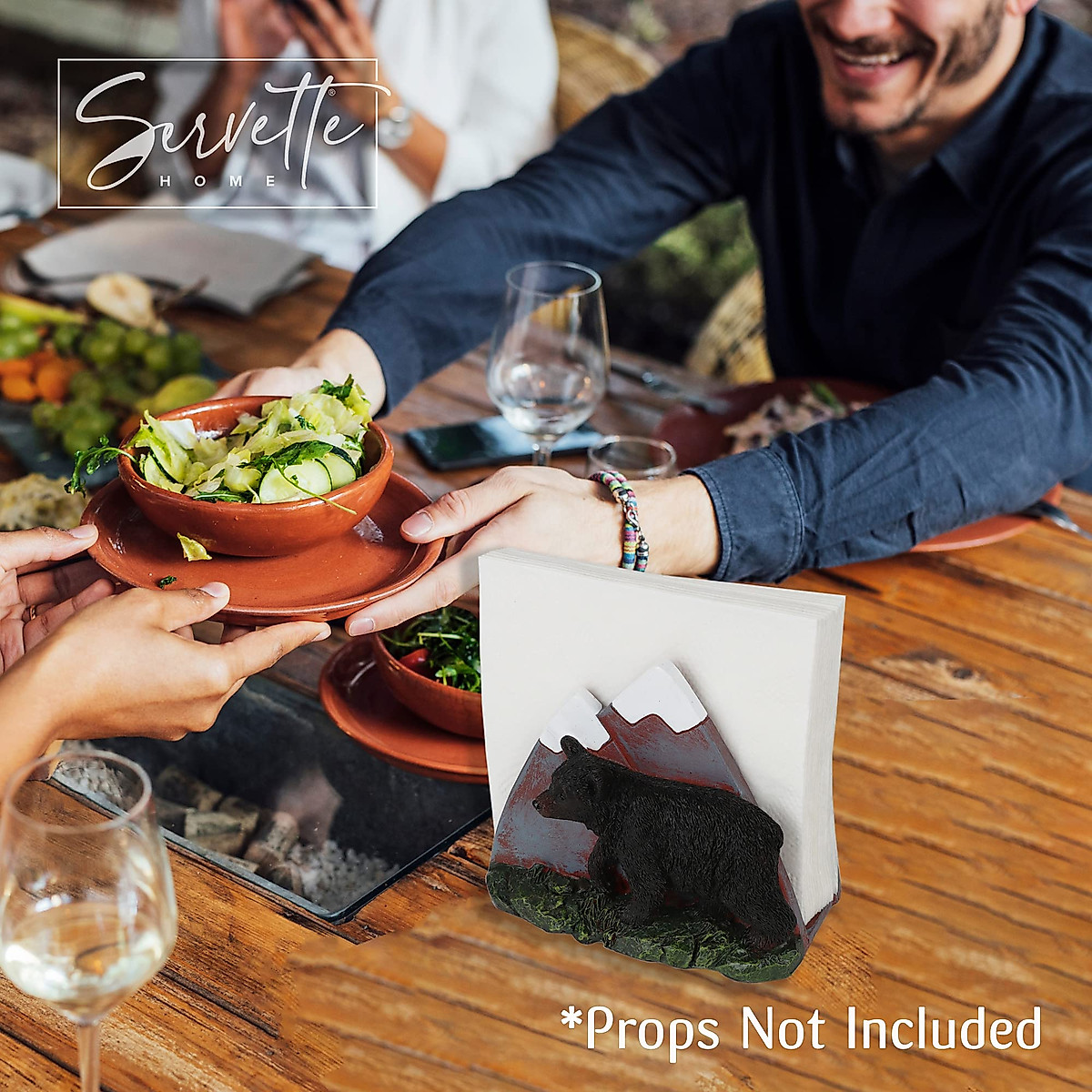 Rustic Napkin Holders for Kitchens - Bear Mountains