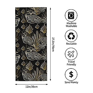 Art Deco Style Common Canadian Loons Hand Towel For Bathroom Kitchen Microfiber Fingertip Bath Towels 12 X 27.5 Inch Soft Decorative Home Hotel Gym Laundry Room