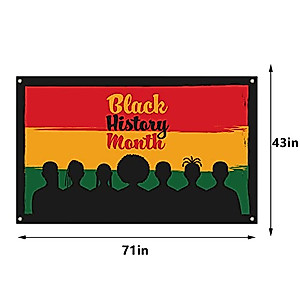 Black History Month Photo Backdrop Black History Month Banner African American Juneteenth Deocr and Supplies for Home