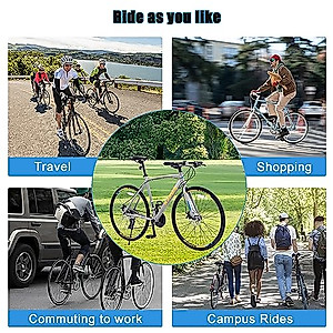 Mens Road Bike Hybrid Bikes, 700x25C Road Bikes for Men and Women, 8 Speed Commuter Bike Bicycles for Men