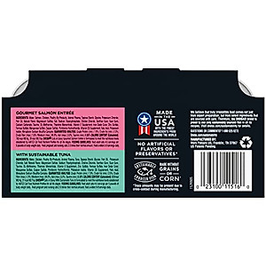 Sheba Wet Food Perfect Portions Wet Cat Food Cuts in Gravy Gourmet Salmon Entree & Signature Tuna Entree Variety Pack