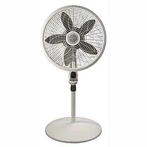 Lasko 18" 3 Speed Elegance & Performance Pedestal Fan with Remote (White) 1850 (Renewed)