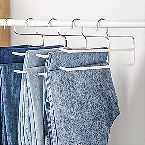 IULJH Double Row Non-Slip Trouser Rack Multi-Functional Storage Rack Home Trousers Clip Wardrobe Scarf Rack tie Hanger ( Color : D , Size : 31.5cm )